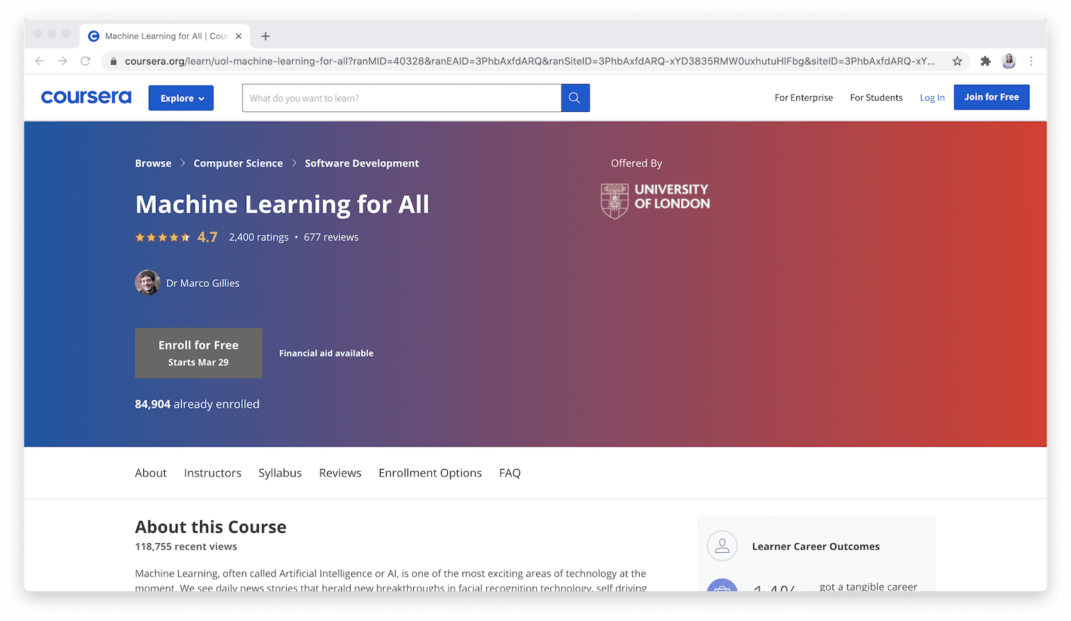 The 13 Best Machine Learning Courses (2021 Guide) - Learn to Code With Me